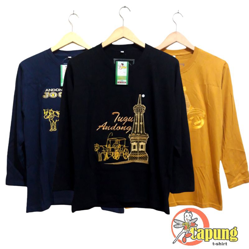 Jual KAOS JOGJA LENGAN PANJANG BORDIR // BAJU JOGJA PANJANG // KAOS CAPUNG TSHIRT | Shopee Indonesia