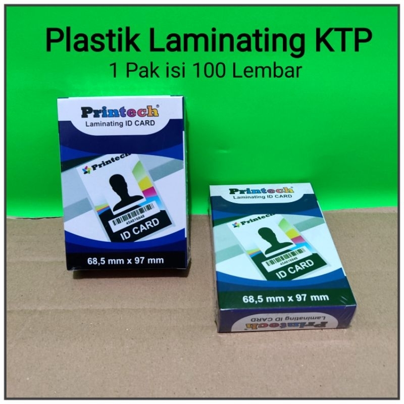 Jual 1 Pak Plastik Laminating KTP isi 100 Lembar | Shopee Indonesia