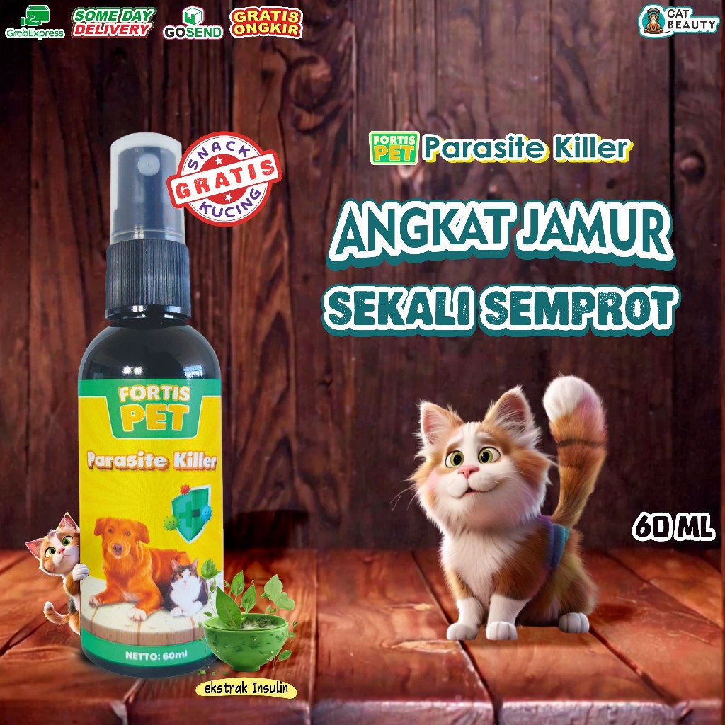 Jual FORTIS Obat Jamur Kucing Anjing Scabies Demodex Kudis Koreng Gatal ...