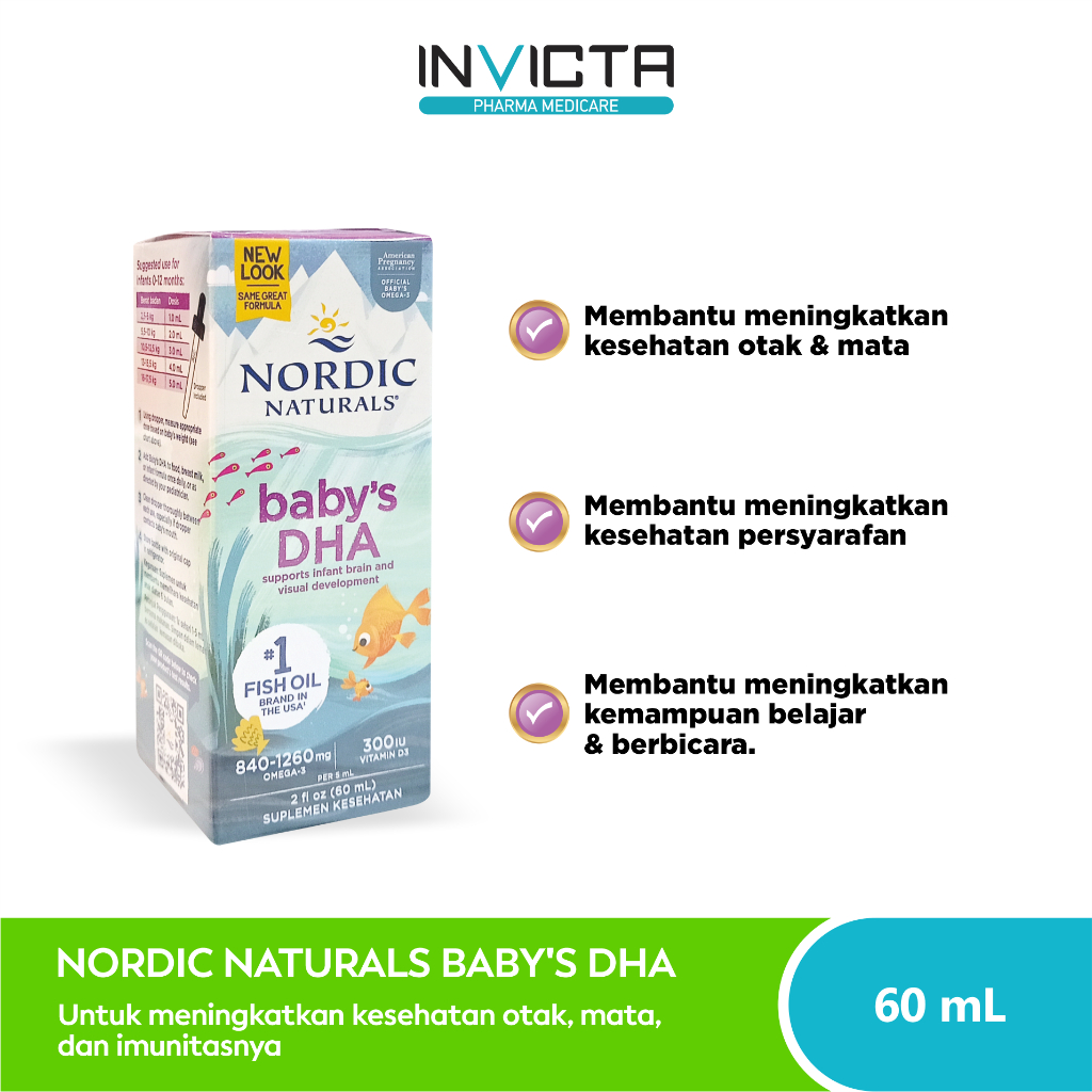 Jual Nordic Naturals Baby's DHA Drops - 60 ml | Shopee Indonesia