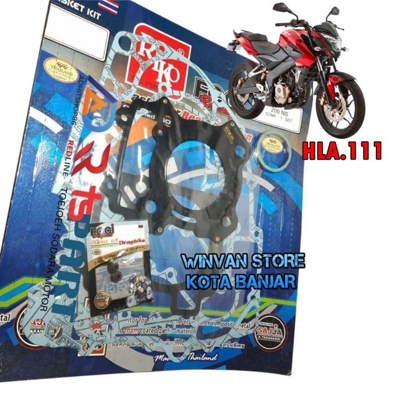 Jual PAKING GASKET FULL SET PULSAR 200NS KAWASAKI BAJAJ PULSAR 200NS 200 Ns + SEAL KLEP | Shopee ...