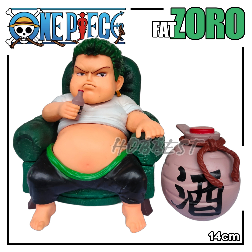 Jual Action Figure ONE PIECE : FAT ZORO - Miniatur Roronoa Gendut Gemuk ...