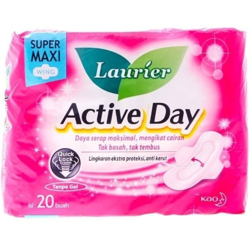 Jual LAURIER ACTIVE DAY X -TRA WING 20S / PEMBALUT ISI 20 pcs | Shopee ...