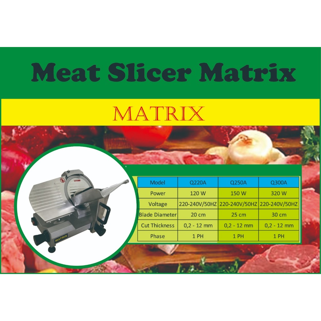 Jual Meat Slicer Mesin Pengiris Daging Otomatis 8 10 12" FOOD SLICER ...
