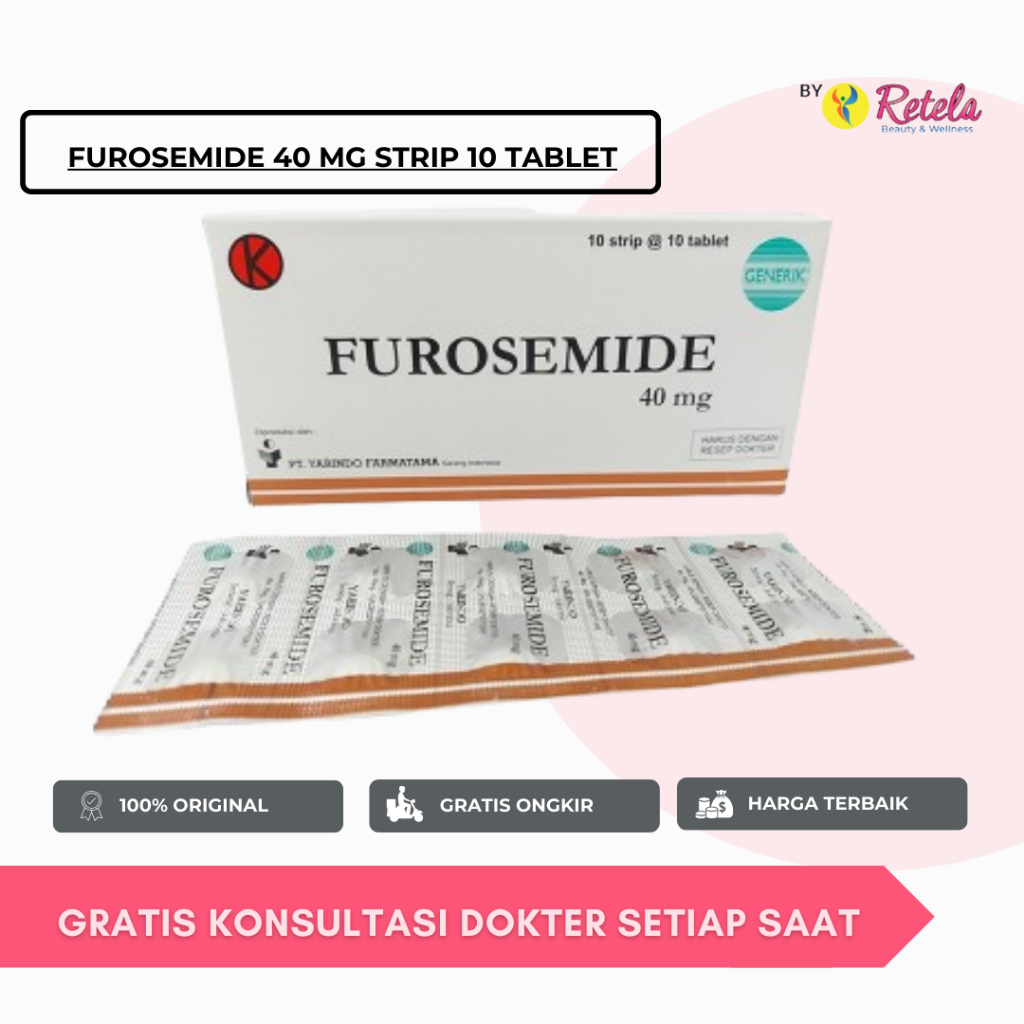 Jual FUROSEMIDE 40 MG STRIP 10 TABLET | Shopee Indonesia