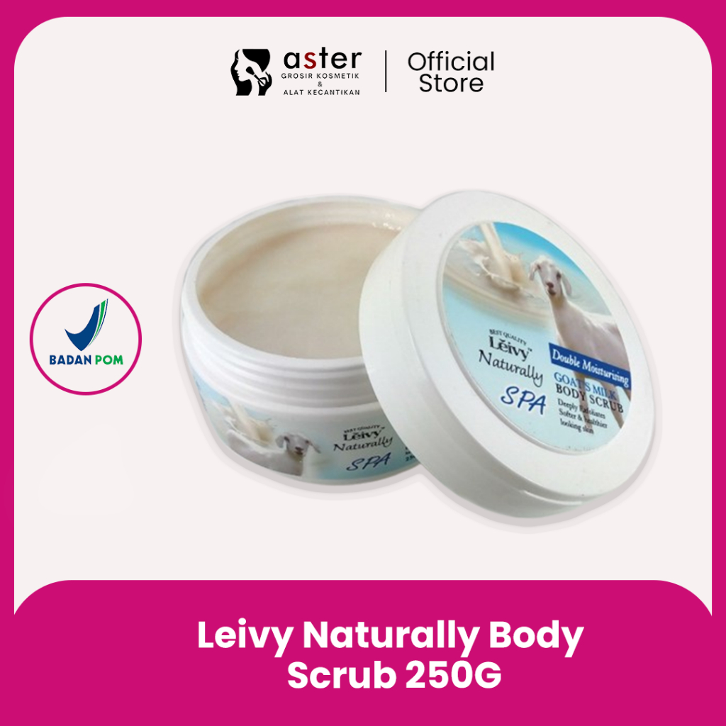 Jual Aster Kosmetik - Leivy Naturally Body Scrub 250G | Shopee Indonesia