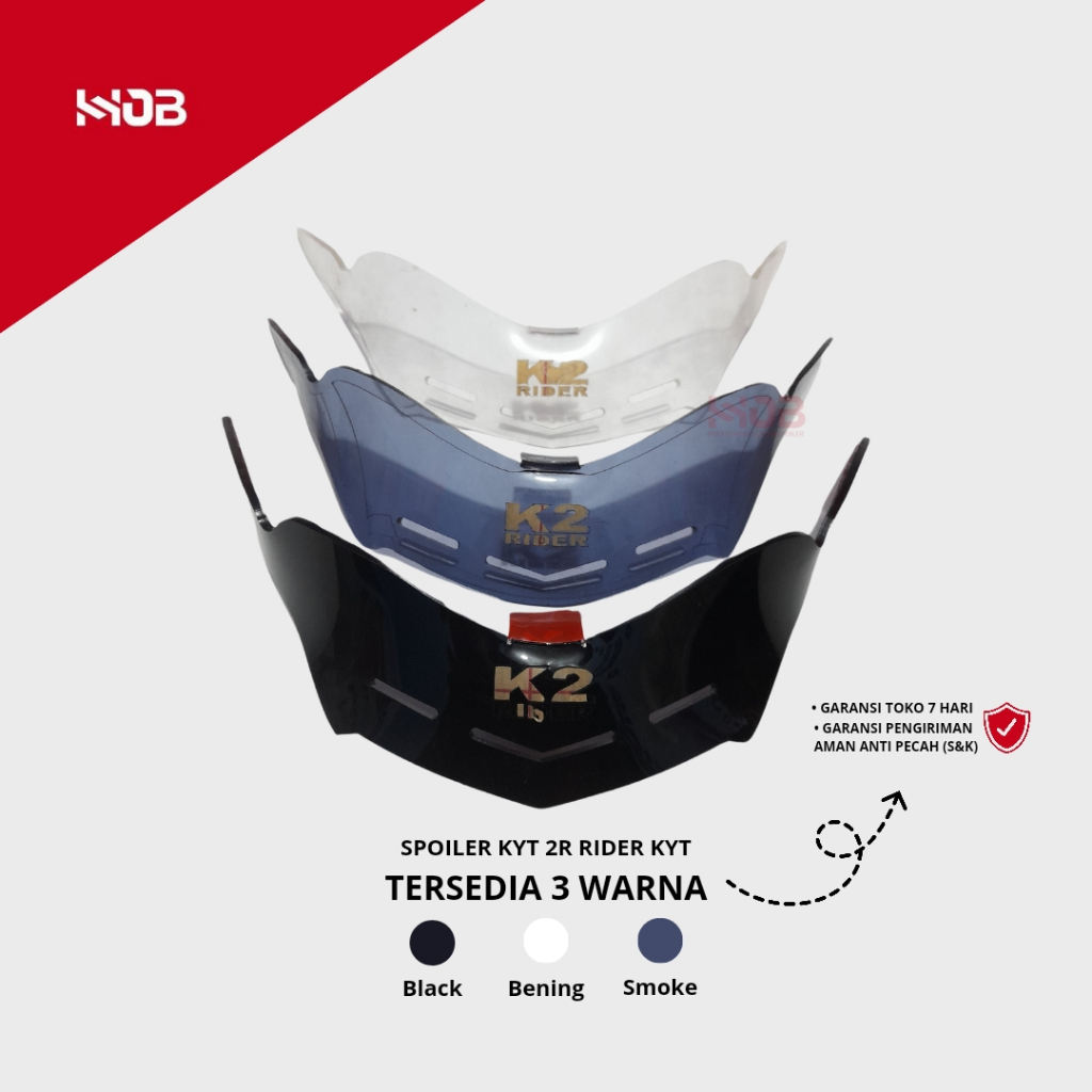 Jual spoiler KYT 2R RIDERS SPOILER HELM KYT 2R - variasi helm KYT ...
