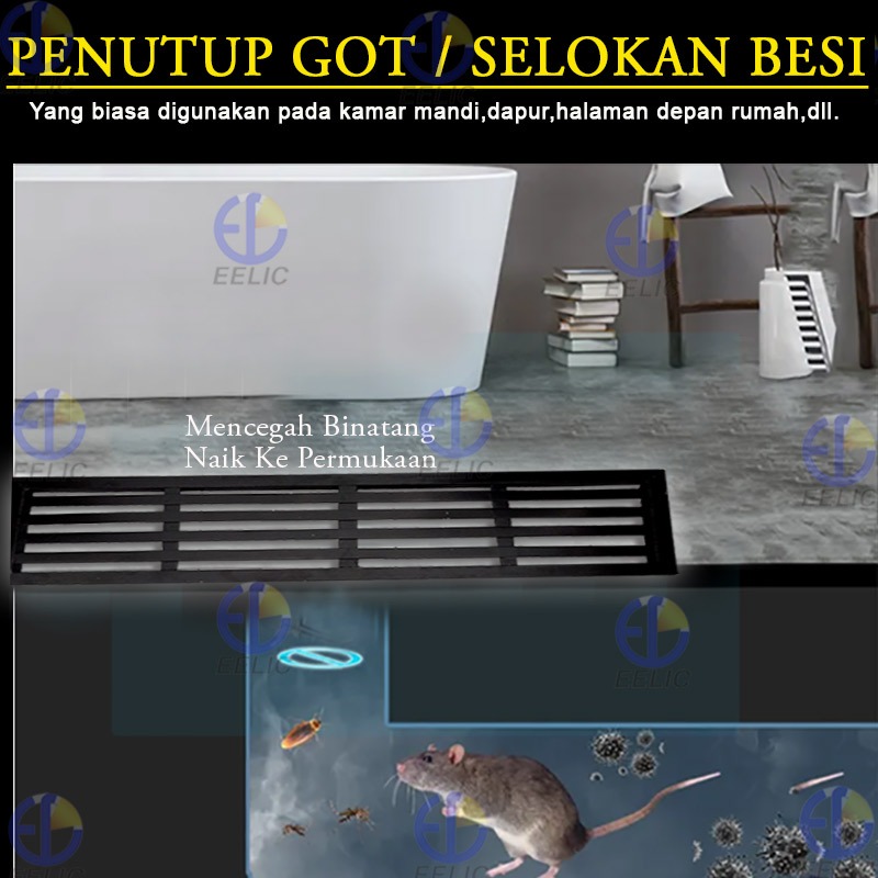 Jual EELIC PES-BESI 100CM Grill penutup got selokan air bahan besi ...