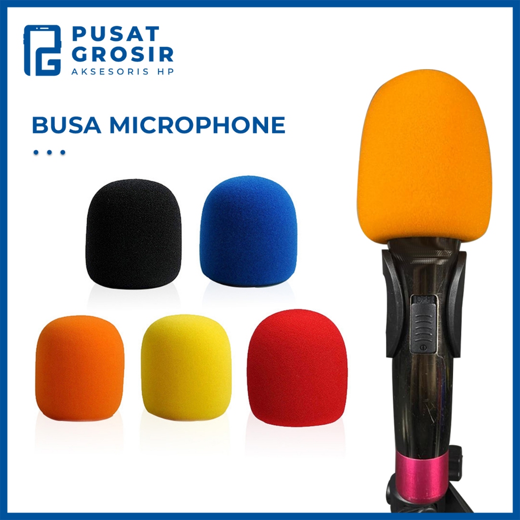 Jual Busa Mic karaoke pelindung microphone anti cipratan liur spons ...