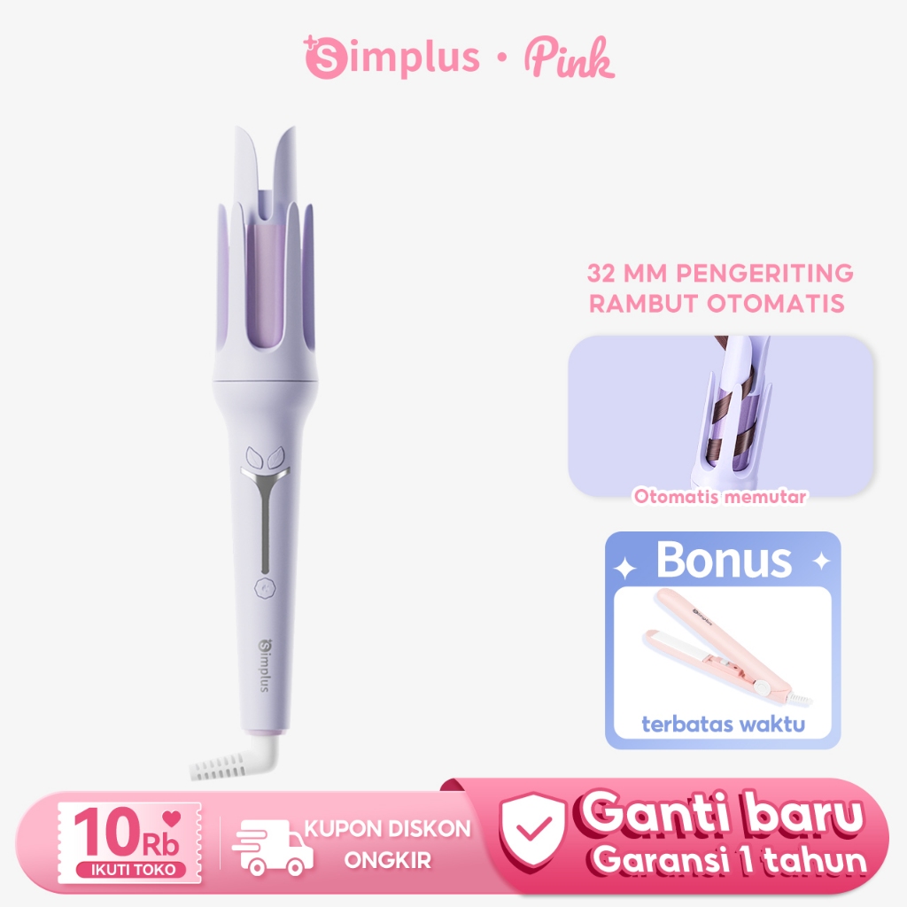 Jual Simplus Catokan Rambut Curly Otomatis 32mm | Shopee Indonesia