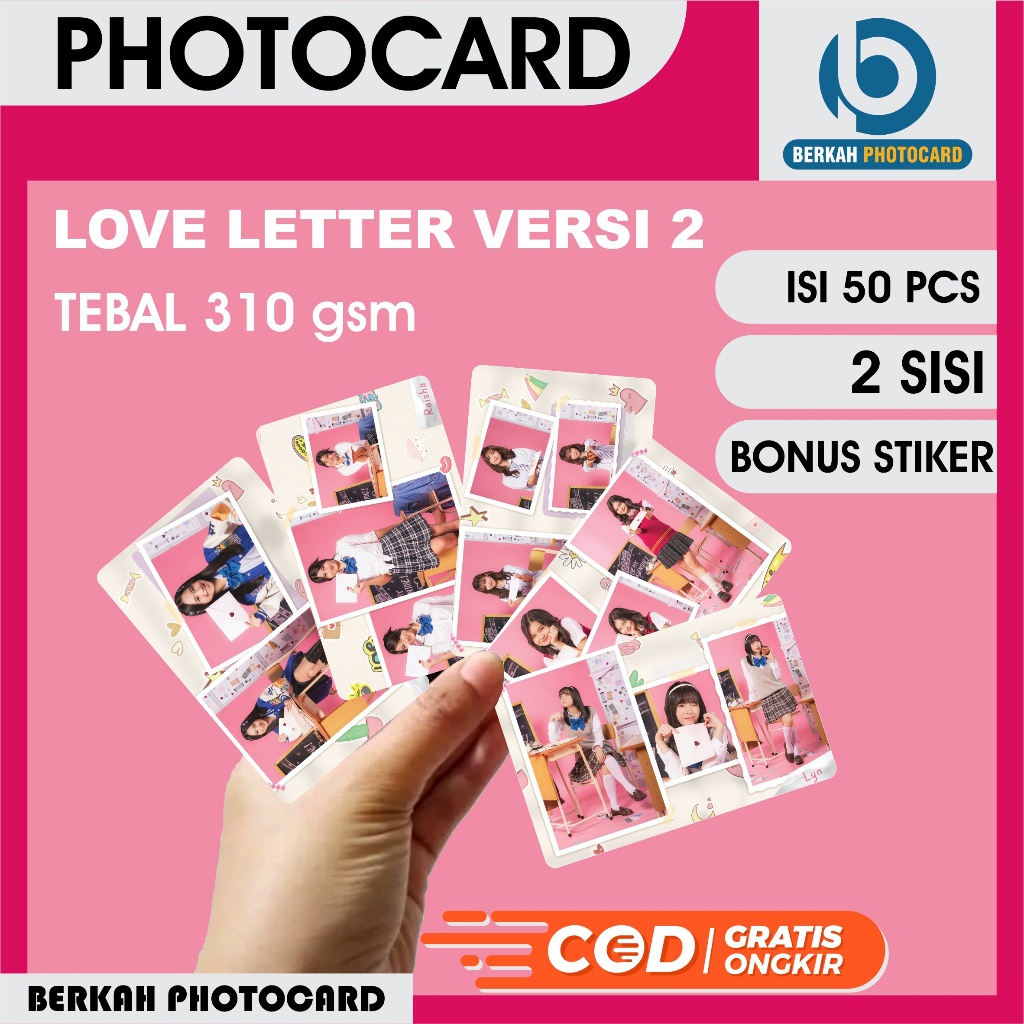 Jual PHOTOCARD JKT48 LOVE LETTER VOL. 2, ISI 50 pcs 2 SISI | Shopee Indonesia