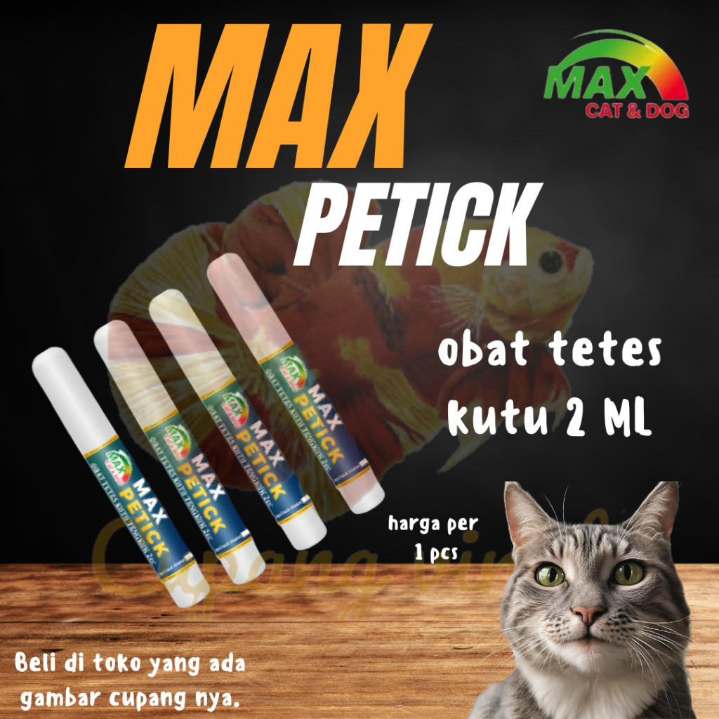 Jual MAX PETICK Obat Tetes Kutu Kucing Ampuh | Shopee Indonesia