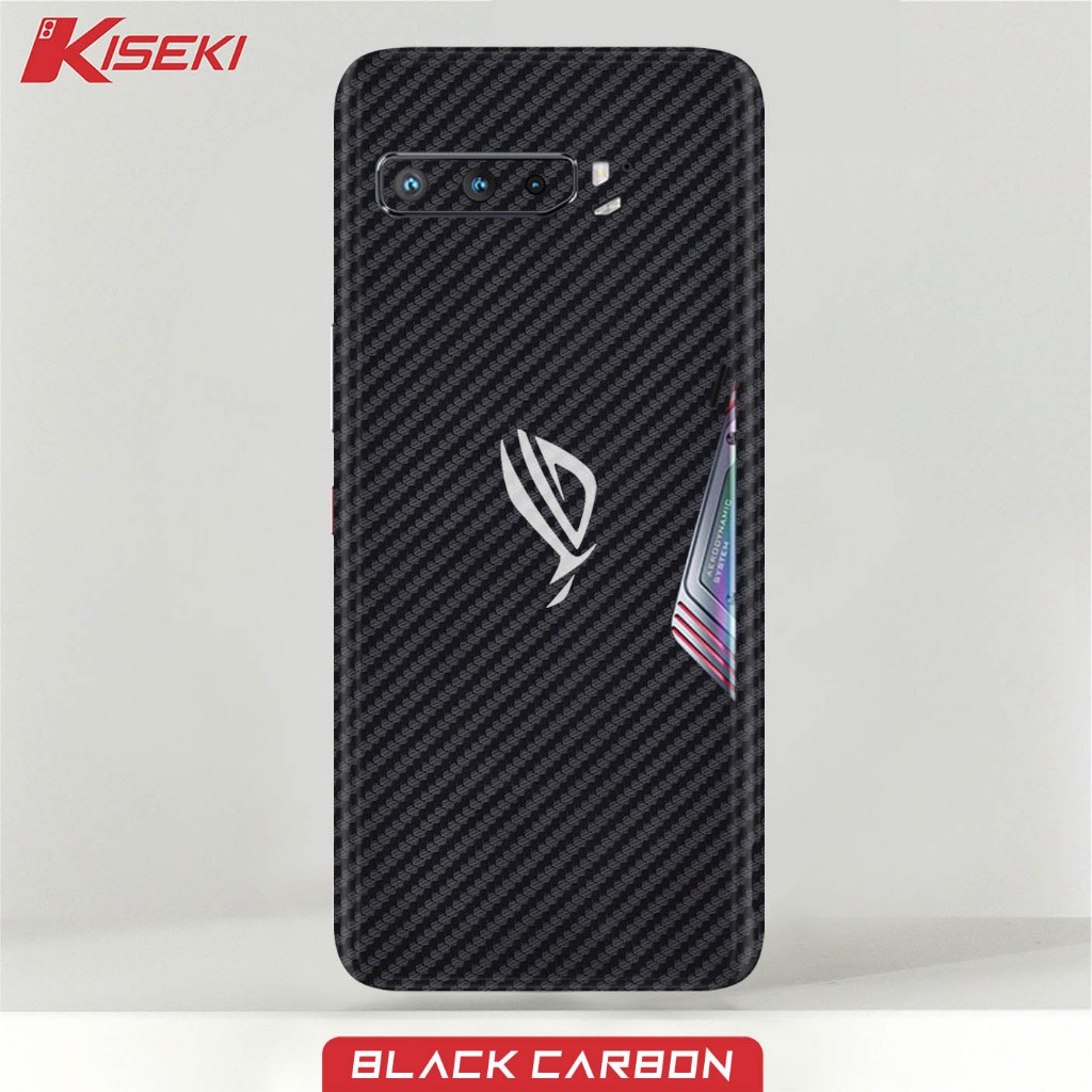 Jual Kiseki Skin Asus Rog phone 3 on Back Case Carbon Leather Custom ...