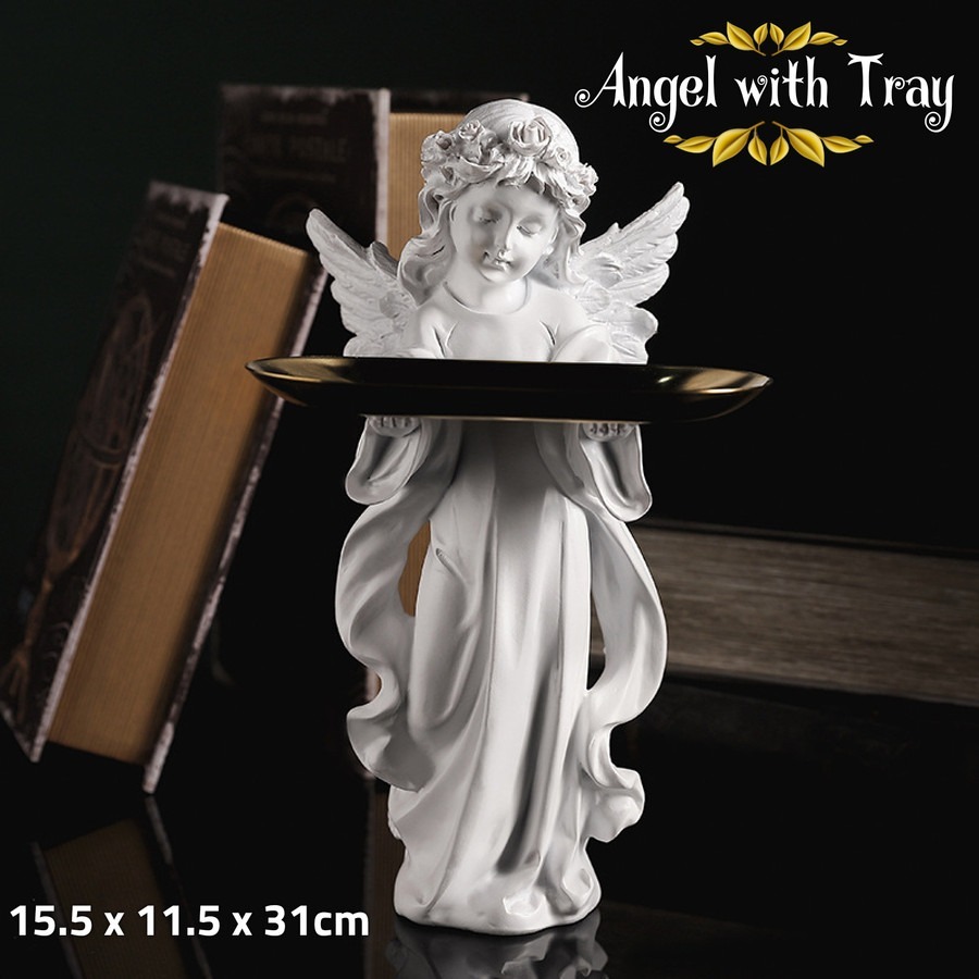 Jual Patung Malaikat Putih Angel Statue Baby Angel Pajangan Malaikat ...