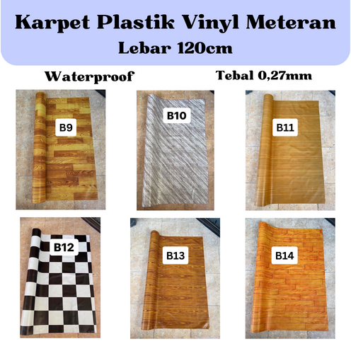 Jual Karpet Lantai Plastik (Lebar 120 cm) Vinyl METERAN multifungsi untuk PERLAK MEJA VINIL ...