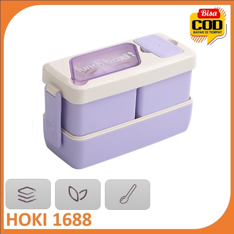 Jual Lunch Box 2 Tingkat Kotak Makan Susun Kapasitas 1200ml | Shopee ...
