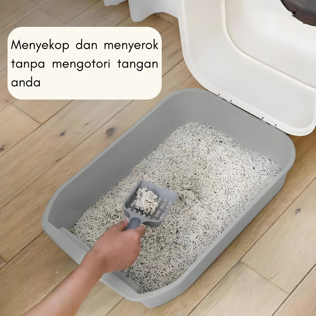 Jual Litter Box Tertutup Ukuran Besar Dengan 2 Sisi Pintu - Cat Toilet ...