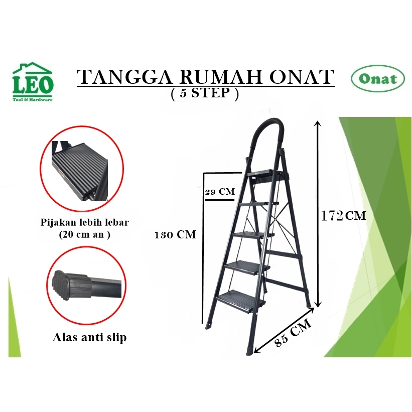 Jual tangga lipat 5 step langkah alm aluminium rumah multi fungsi ...