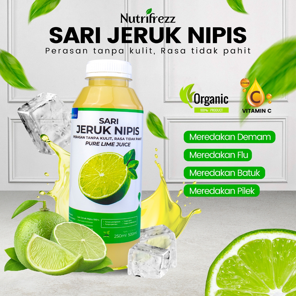 Jual Nutrifrezz Sari Jeruk Nipis 100% Natural Lime Extract 500 ml ...