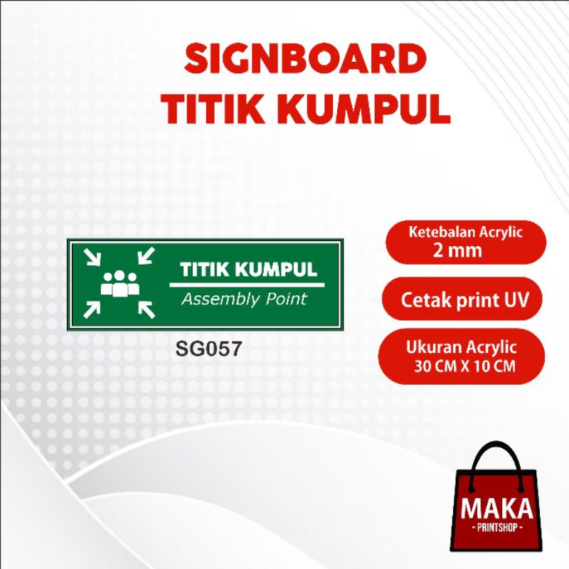 Jual Sign Signage Titik Kumpul - Tulisan Titik Kumpul - Ruang Temu ...