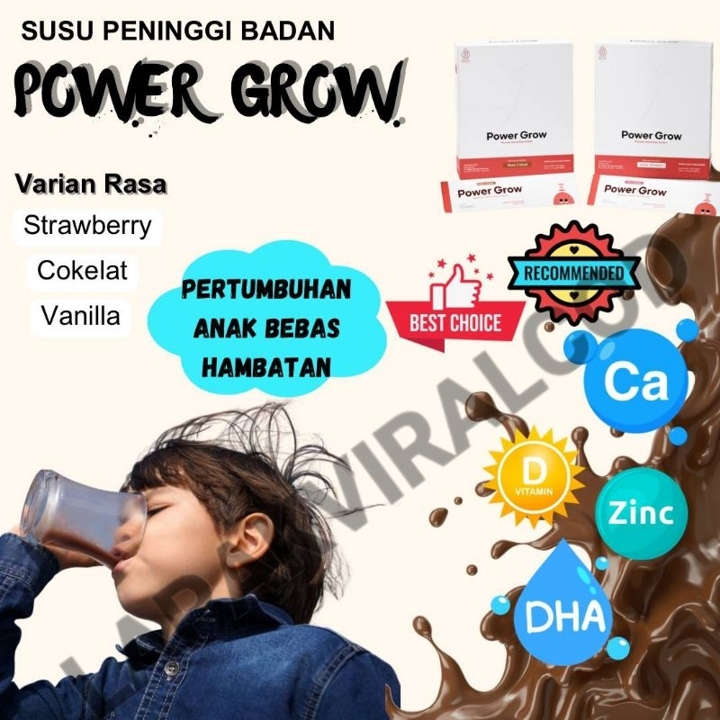 Jual 1 BOX POWER GROW SUSU PENINGGI BADAN POWERGROW UNTUK ANAK ANAK ...