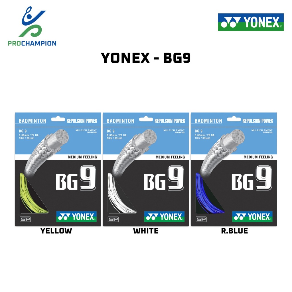 Jual Yonex BG9 BG 9 SP Senar Badminton Original | Shopee Indonesia