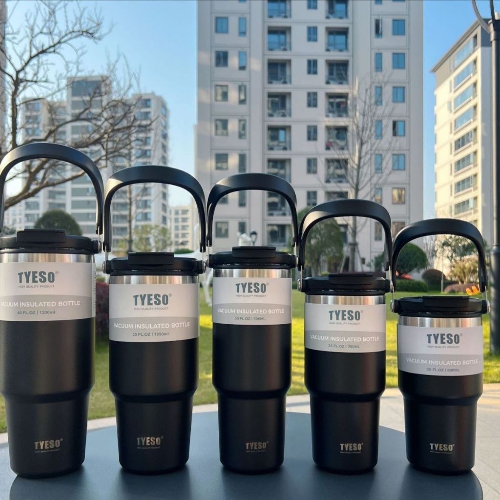 Jual Tyeso Tumbler Handle 2in1 Stainless Steel Original Mug Coffee Vacuum Insulated Bottle ...