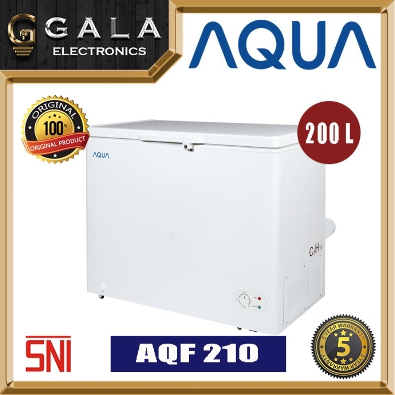 Jual Chest Freezer Box Aqua AQF 210 (200 Liter) | Shopee Indonesia