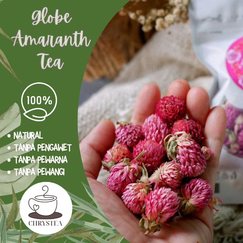 Jual CHRYSTEA || Globe Amaranth Tea Sachet 10gr | Shopee Indonesia