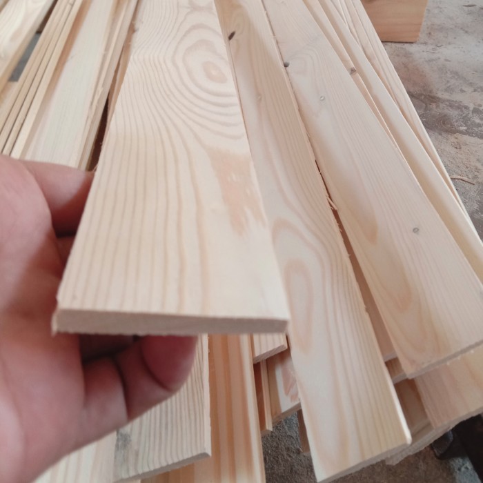 Jual 6 BATANG RENG LIS KAYU TIPIS JATI BELANDA 1CM X 3CM XPANJANG ...