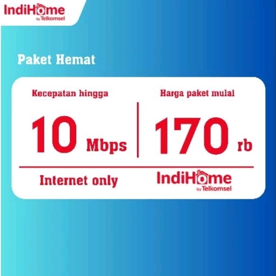 Jual GANTI PAKET INDIHOM 10MBPS ( Internet Only ) | Shopee Indonesia