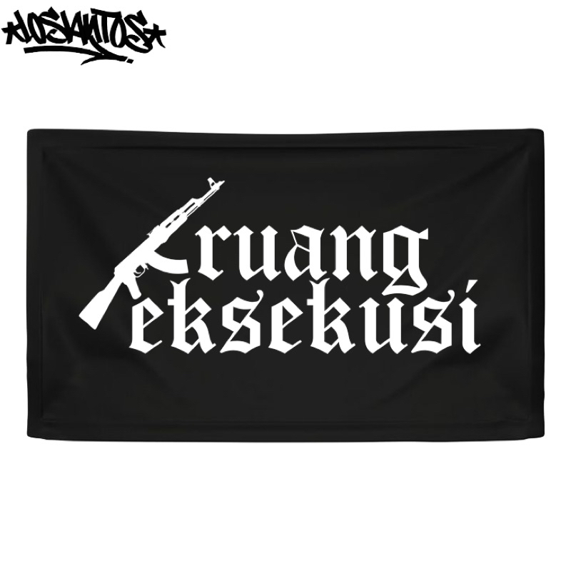 Jual BENDERA HITAM LOSANTOS GANGSTA HIASAN KAMAR FREE STICKER | Shopee ...