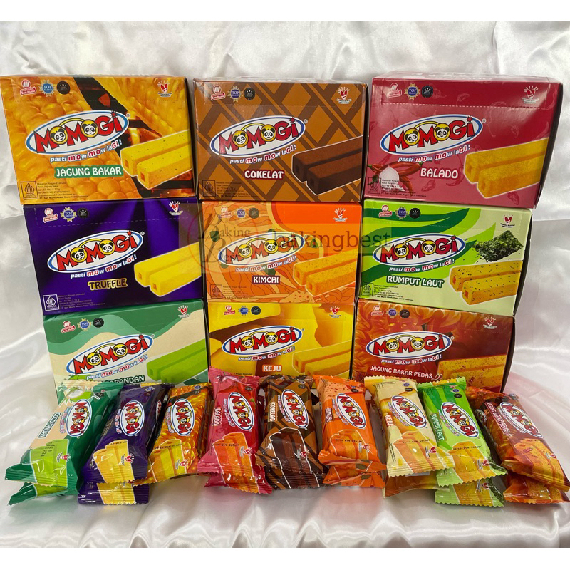 Jual MOMOGI STICK 12 gr BOX isi 10 pcs Halal Snack Praktis NEW !!! LENGKAP SEMUA RASA ...