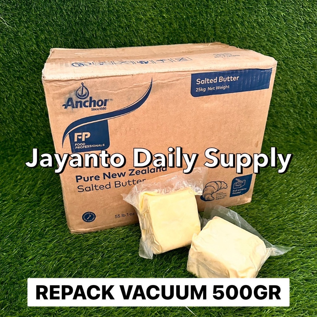 Jual ANCHOR SALTED BUTTER 500GR REPACK / PURE BUTTER IMPORT NEW ZEALAND ...