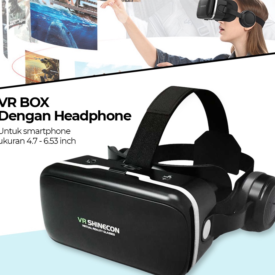 Jual Shinecon 6 VR Box Virtual Reality Glasses dengan Headphone ...