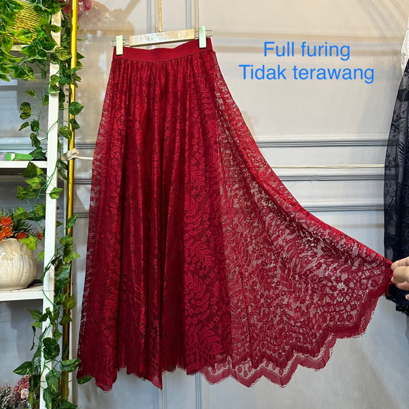 Jual Youngmoodis rok brokat import vintage skirt brocade | Shopee Indonesia