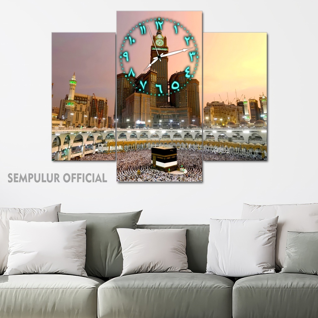 Jual Jam Aesthetic Muslim Islami Ramadhan 50X40 Multipanel / Sempulur ...