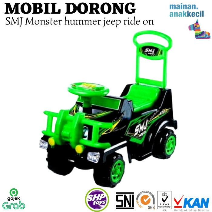 Jual Mainan Mobil dorong anak SMJ Monster hummer jeep ride on | Shopee ...