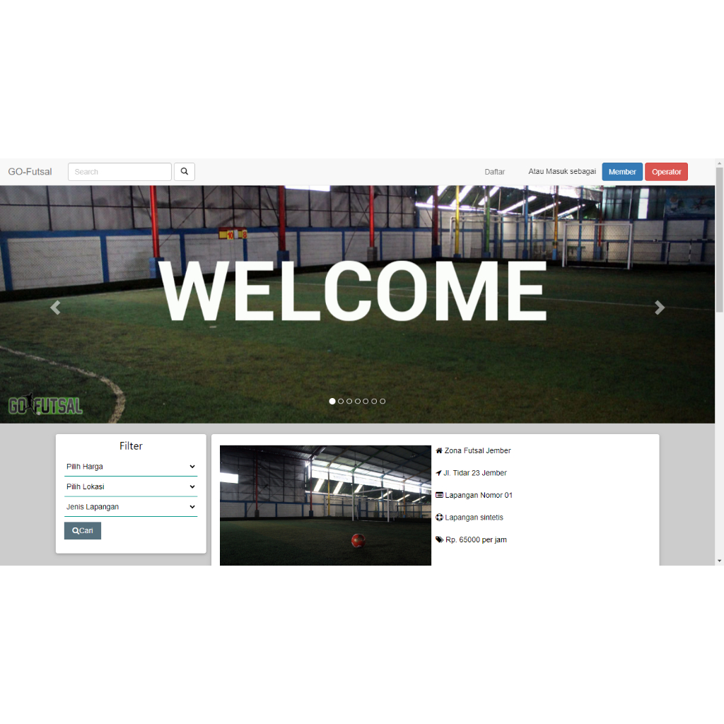 Jual Sistem Aplikasi Penyewaan Lapangan Futsal (PHP) | Shopee Indonesia