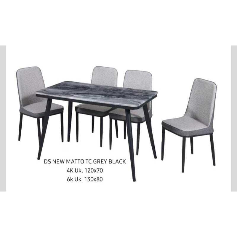 Jual Importa Meja Makan 6 Kursi Marmer Rangka Besi Kokoh Henka - Dining ...