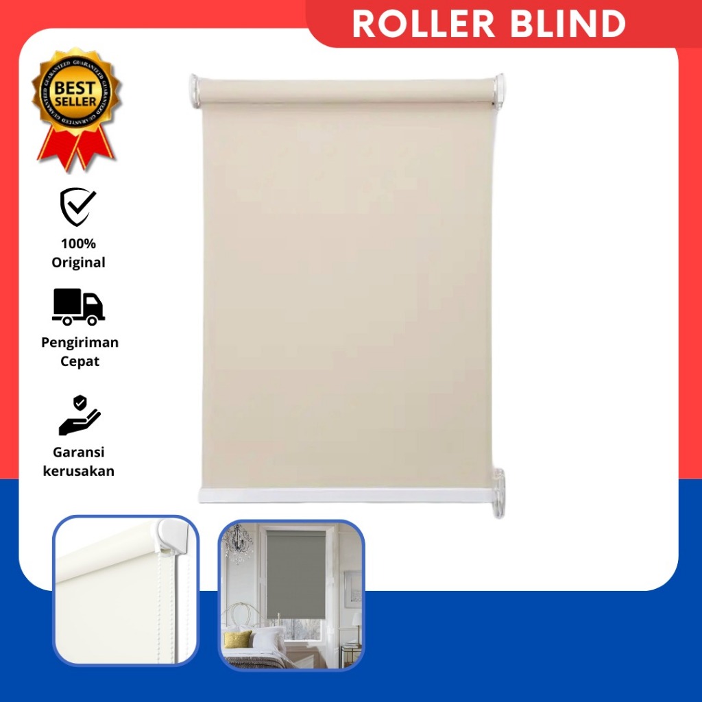 Jual Roller Blind Black out/Tirai Jendela black out/Roller Blind ...