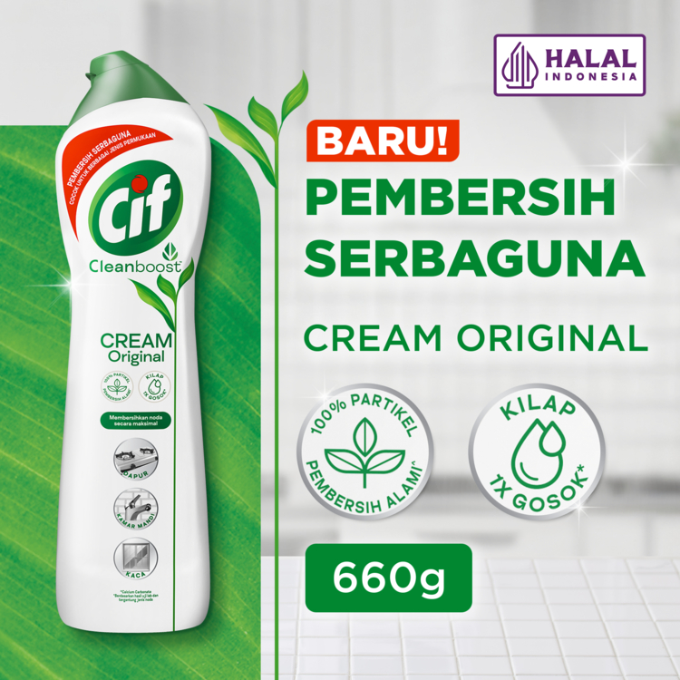 Jual CIF CREAM PEMBERSIH SERBAGUNA ORIGINAL BOTOL 660G | Shopee Indonesia