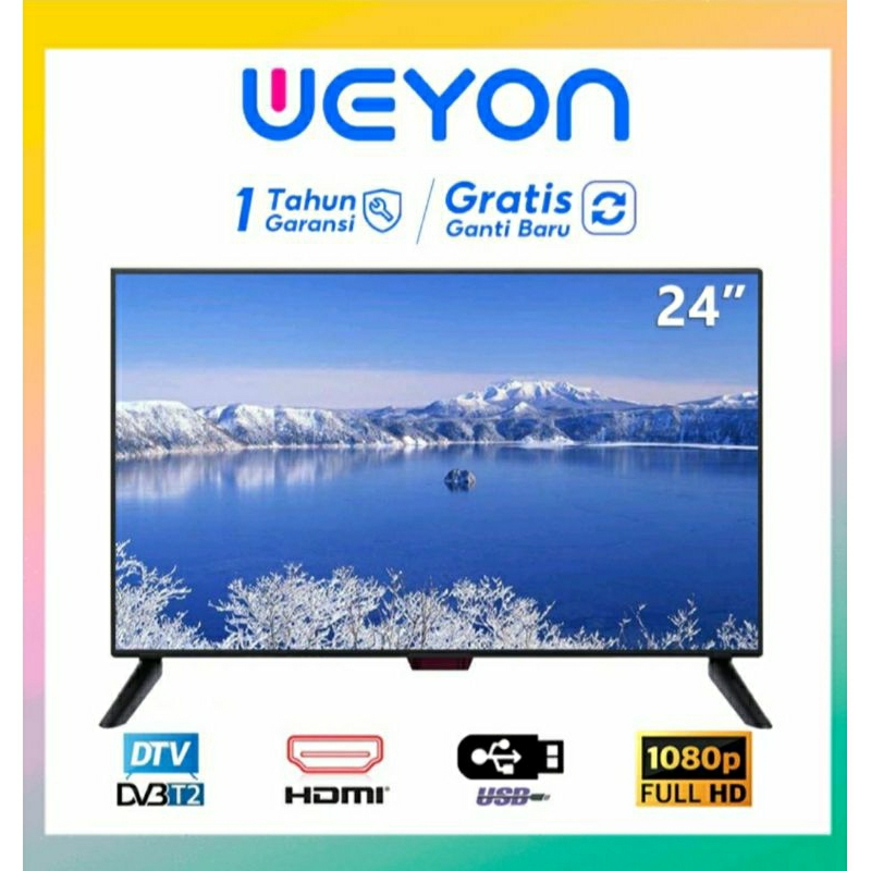 Jual LED TV WEYON DIGITAL 24 INCH BEZEL 27 INCH/LED WEYON 24 INCH ...