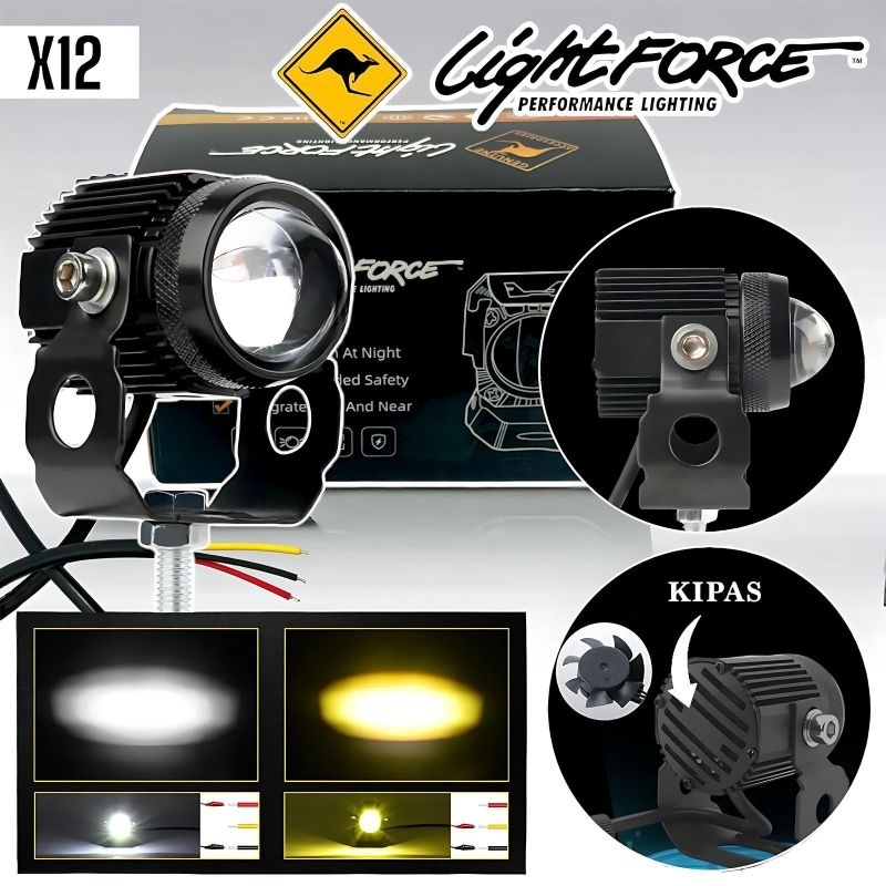 Jual Lampu Mini Driving Singel + Kipas Pendingin Lampu Tembak Laser LED ...