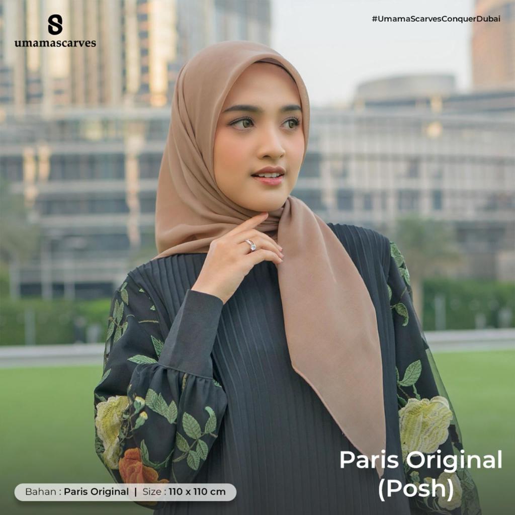 Jual Jilbab Umamascarves Paris Original Metal Logo S Kerudung Paris ...