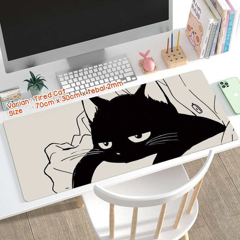 Jual LUCKY CAT - PREMIUM MOUSE PAD PANJANG | LARGE KEYBOARD PAD ...