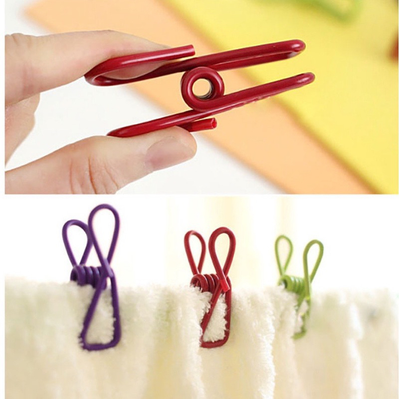 Jual Klip Jepit Serbaguna /Klip Jepit Jemuran /Klip Jepit Besi Warna ...