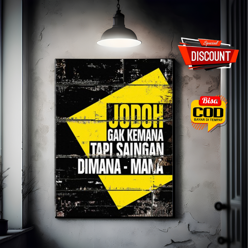 Jual Poster Quotes Dan Kata Motivasi Tentang Jodoh Hiasan Dinding Mdf ...