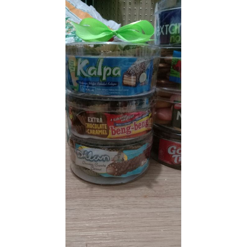 Jual paket jajan branded repack dilan, beng2 , kalpa toples 500gram ...