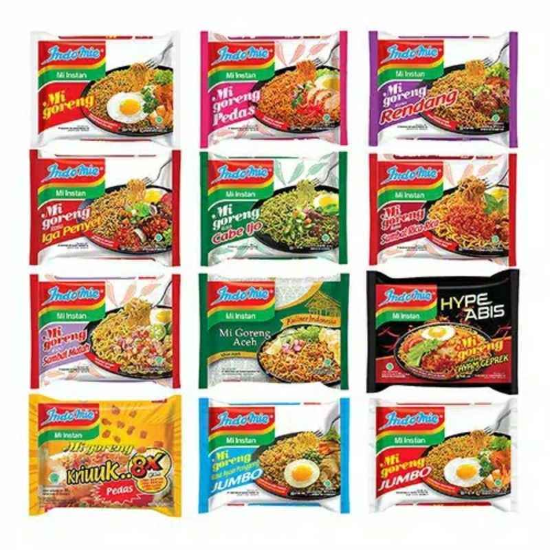 Jual INDOMIE GORENG DAN KUAH ALL VARIAN MIE INSTANT ANEKA RASA | Shopee ...